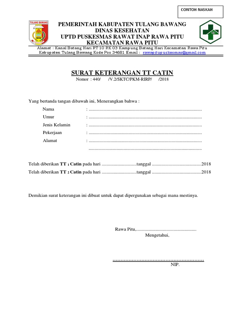 Surat TT Caten | PDF