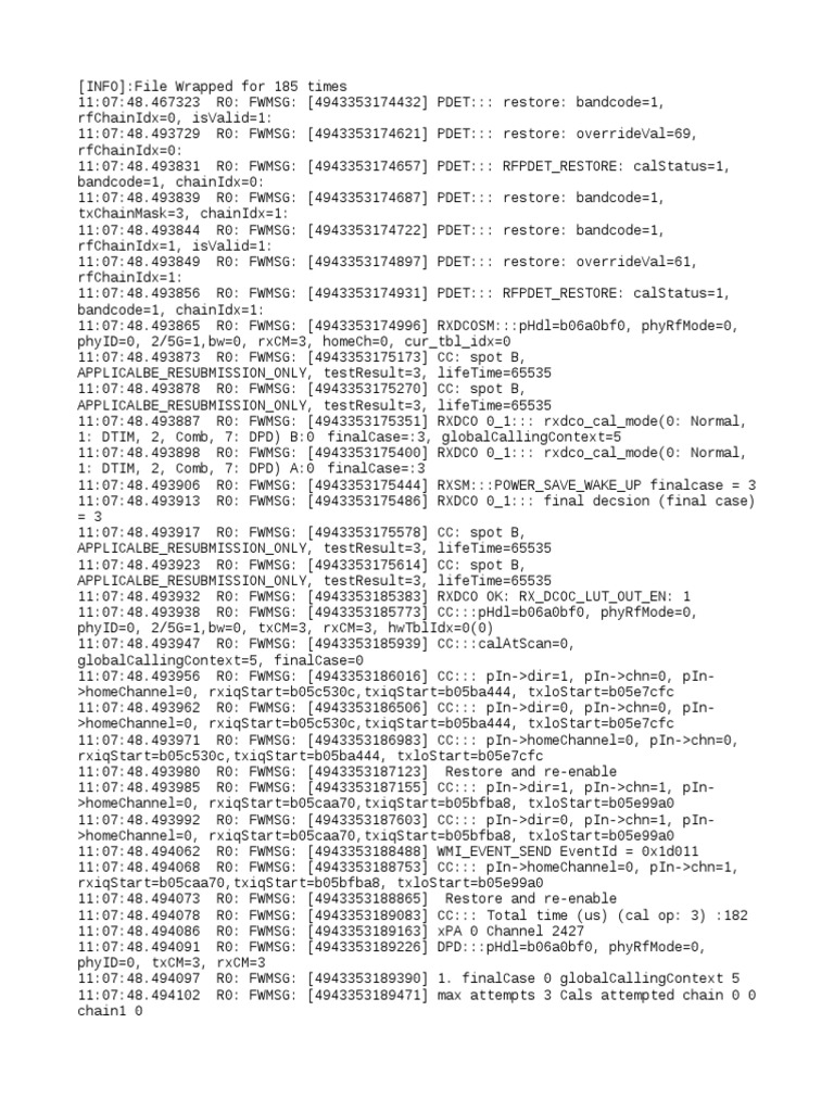 Cnss FW Logs 002 | PDF