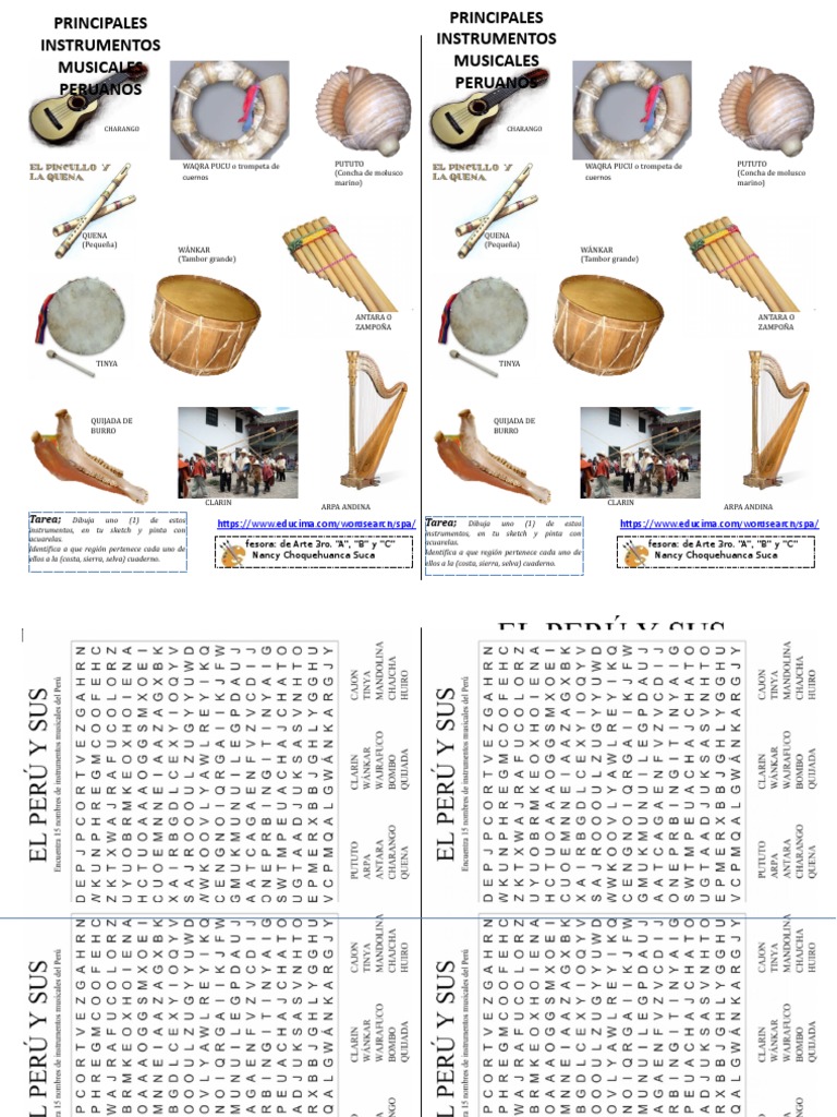 Instrumentos Musicales Peruanos | PDF | Tecnología musical | Producción ...