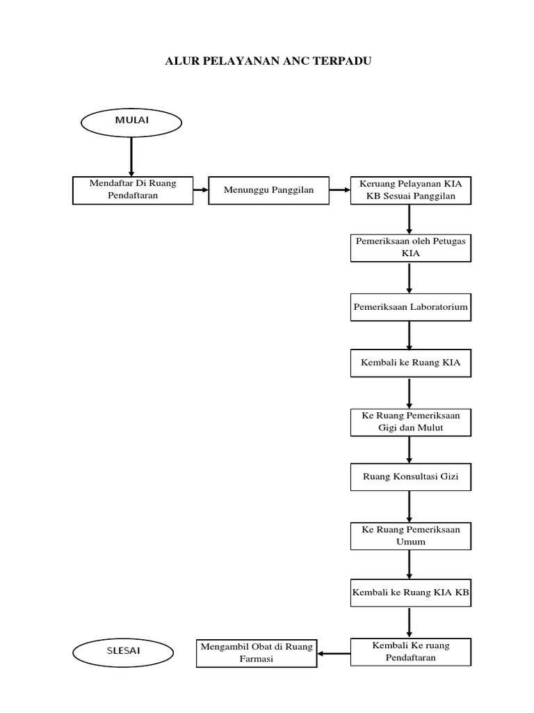 ALUR PELAYANAN ANC TERPADU Bu Ratna | PDF