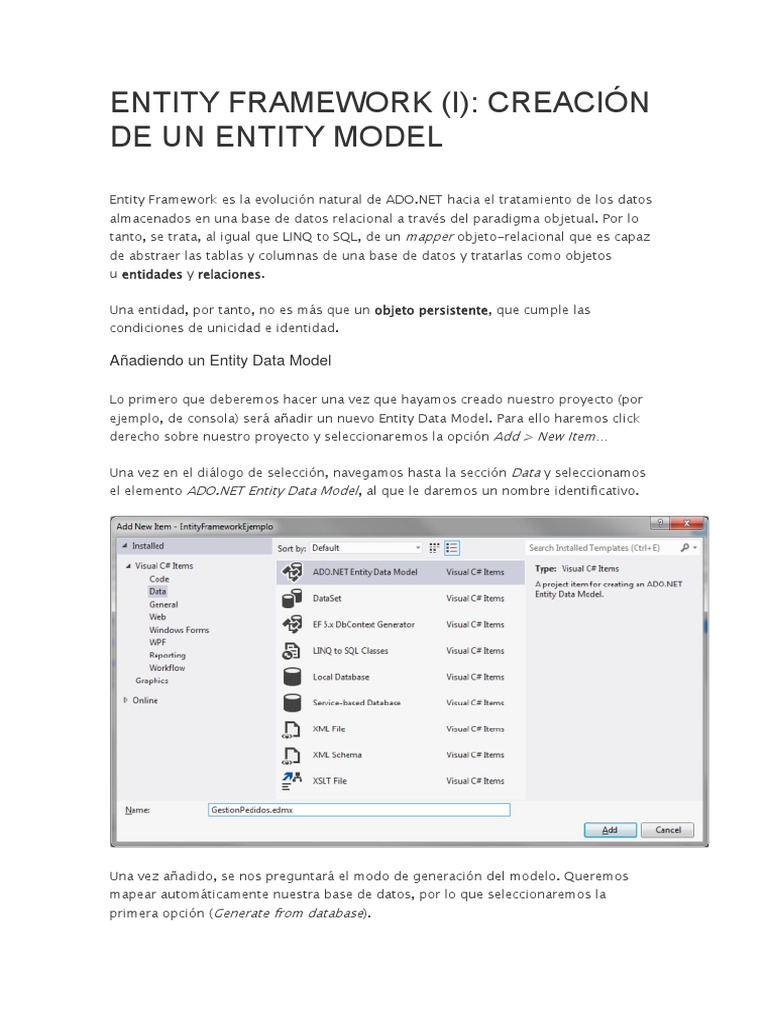 Entity Framework Tutorial | PDF | Consulta integrada de idiomas | SQL