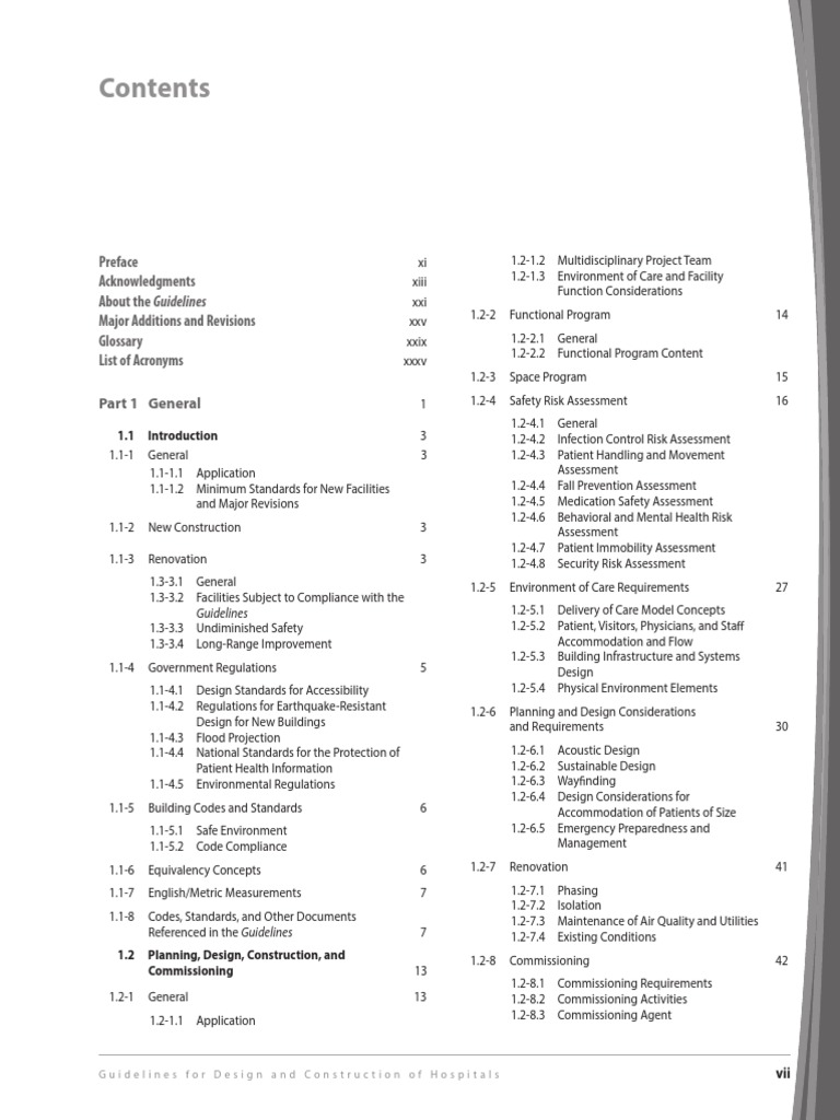 Planning Guidelines for Healthcare Facilities: A Summary of Key ... Planning Guidelines for Healthcare Facilities: A Summary of Key ...