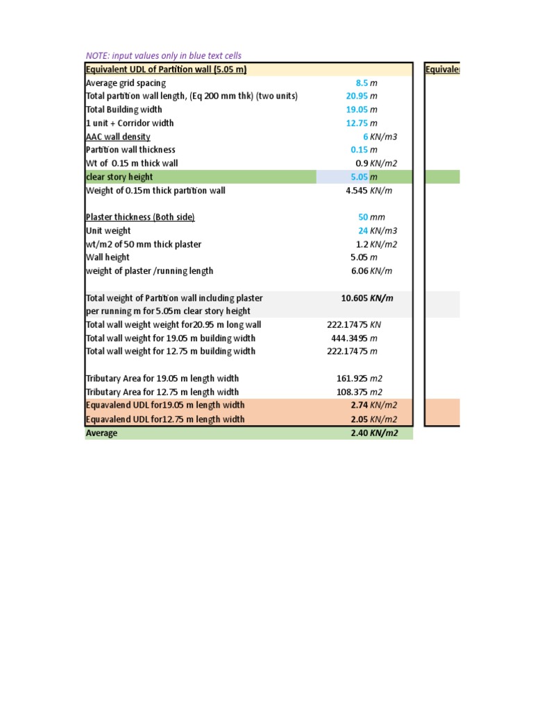 OMG-BASE-Partition Wall Load Calculations | PDF | Wall | Nature
