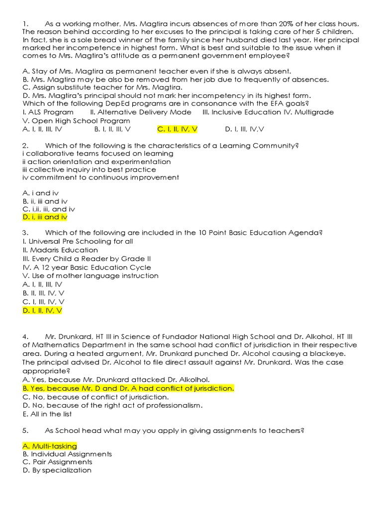 Questions From Nqesh Review Group | PDF | Teachers | Curriculum