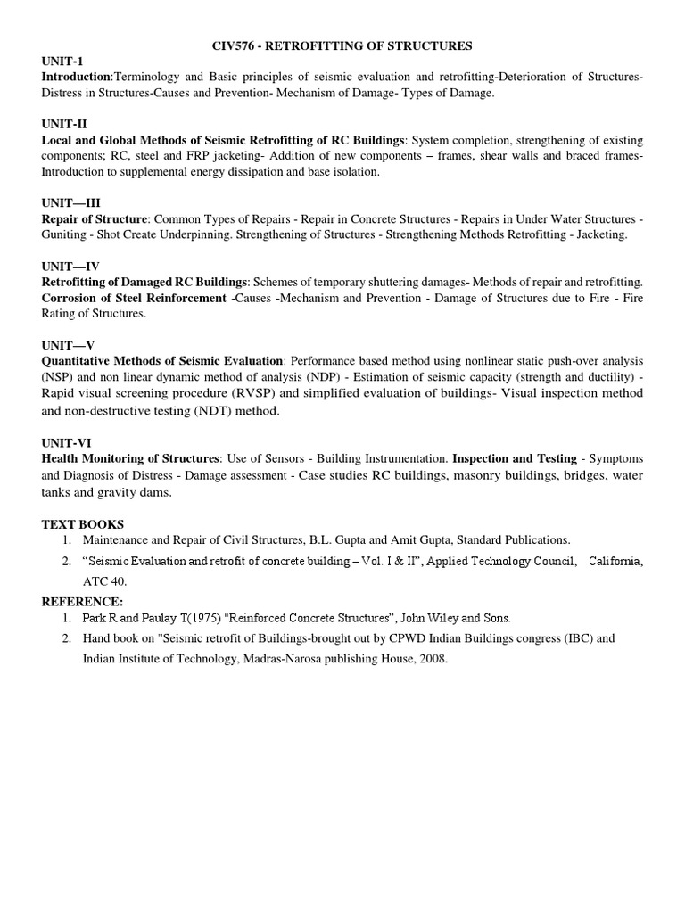 Retrofitting of Structure | PDF