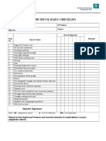 ROAD VIBRATORY ROLLER Daily Inspection Checklist | PDF