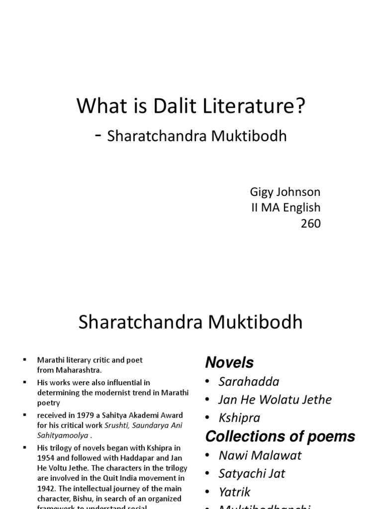 What Is Dalit Literature | PDF