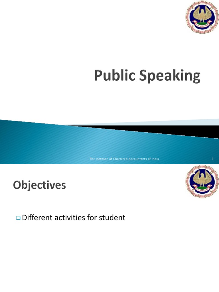 Public Speaking - Activities | PDF