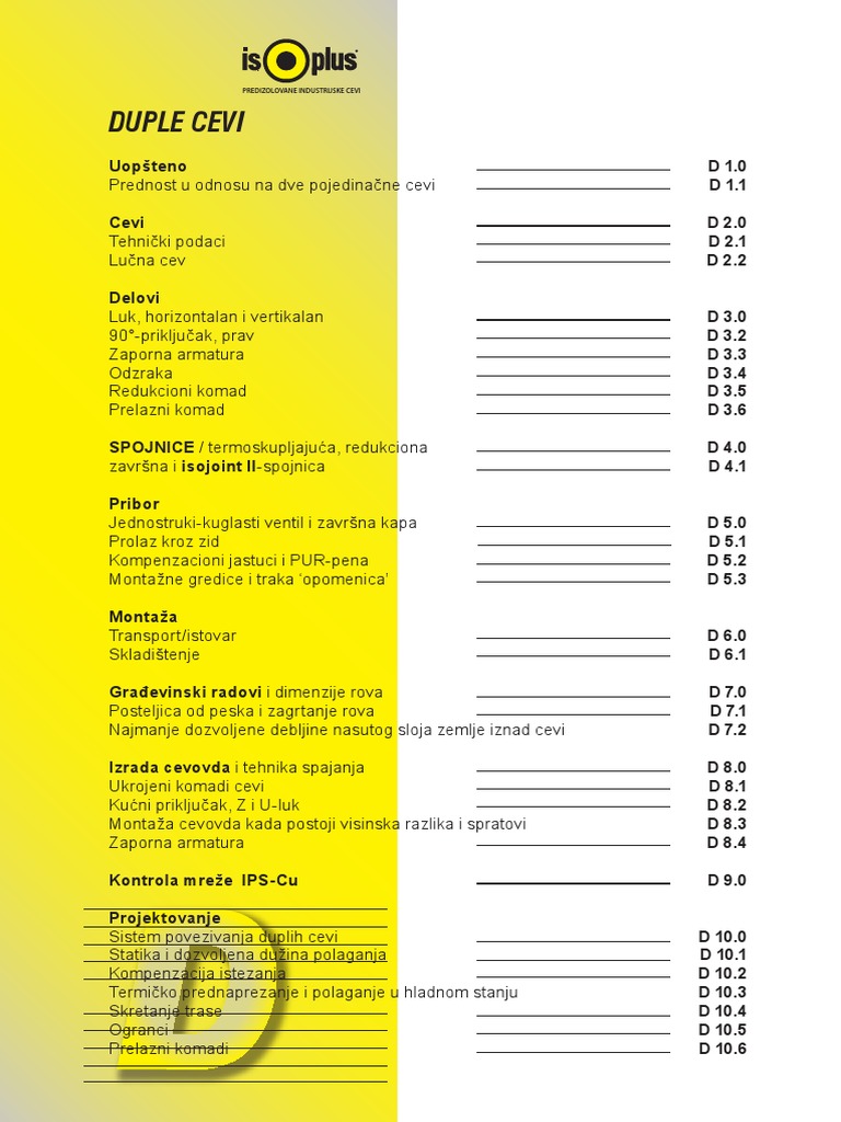 Dve Cevi U Jednoj Izolaciji Duple Cevi | PDF