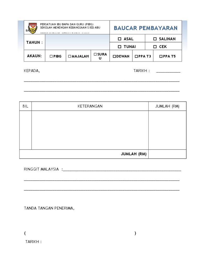 Baucer Pembayaran | PDF