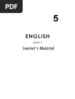 K To 12 Grade 5 Learner's Material in Mathematics (q1-q4) | PDF