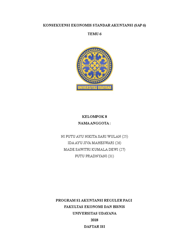 Cover, Daftar Isi, Peta Konsep Sap 6 | PDF