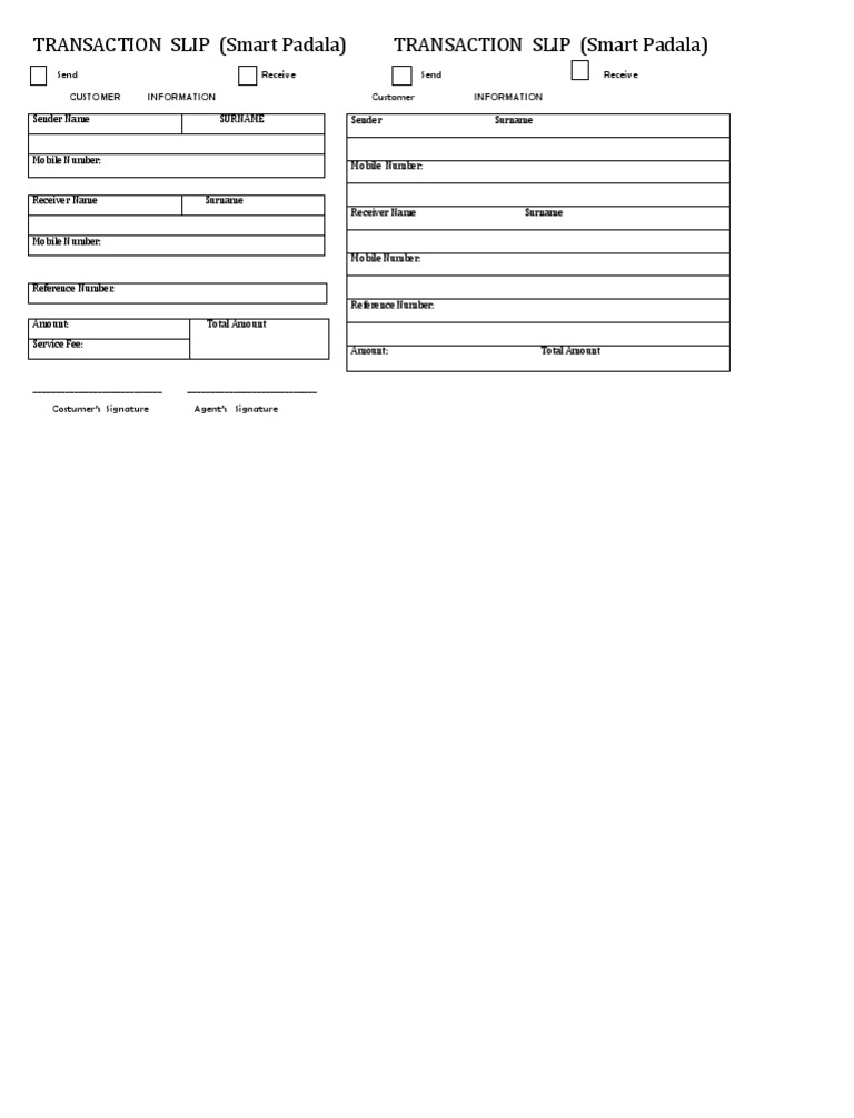 Transaction Slip | PDF