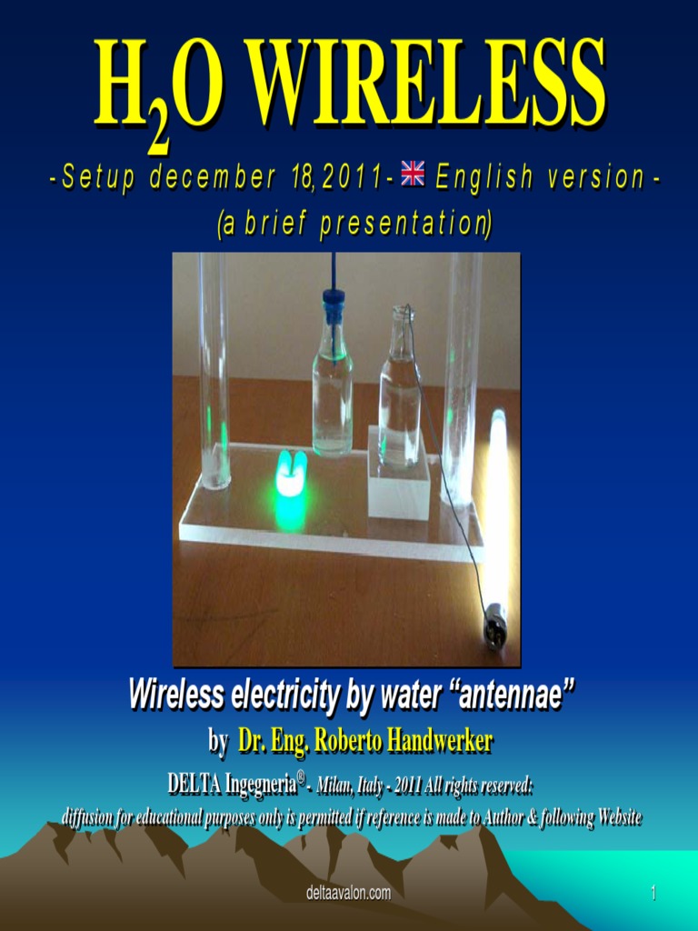 H2O Wireless Electricity | PDF | Waves | Sound