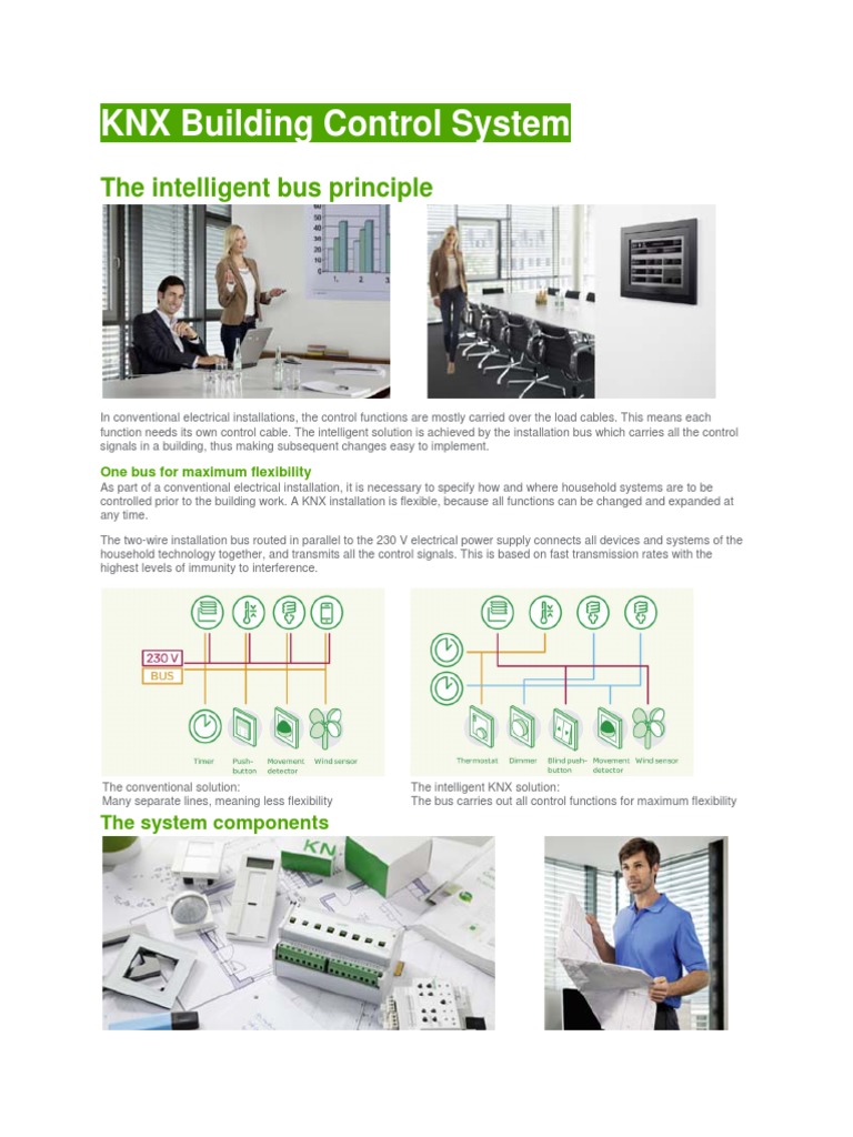 KNX Building Control System Overview | PDF | Mobile App | Lighting