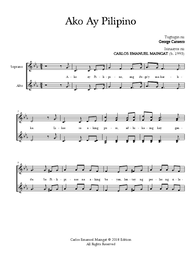 Ako Ay Pilipino | PDF