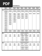 Couch To 5K Training Schedule: Weeks 1-5 | PDF