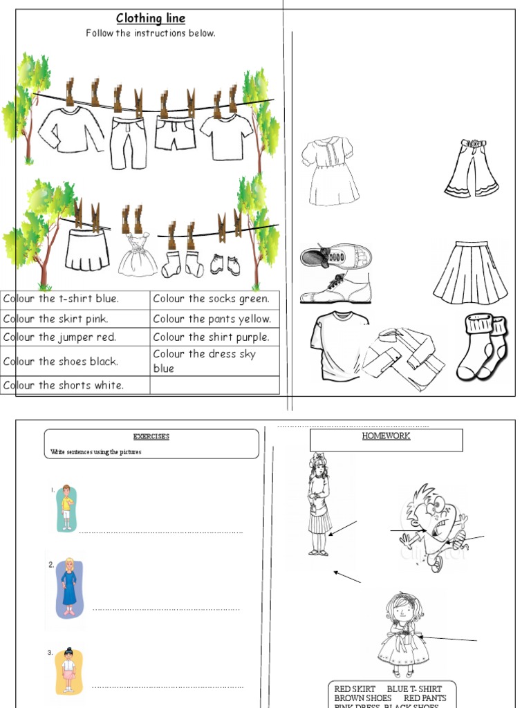 A Guide to Colouring Clothing: Instructions for Colouring Various ...