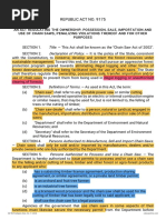 RA 9175 (Chainsaw Act) | PDF