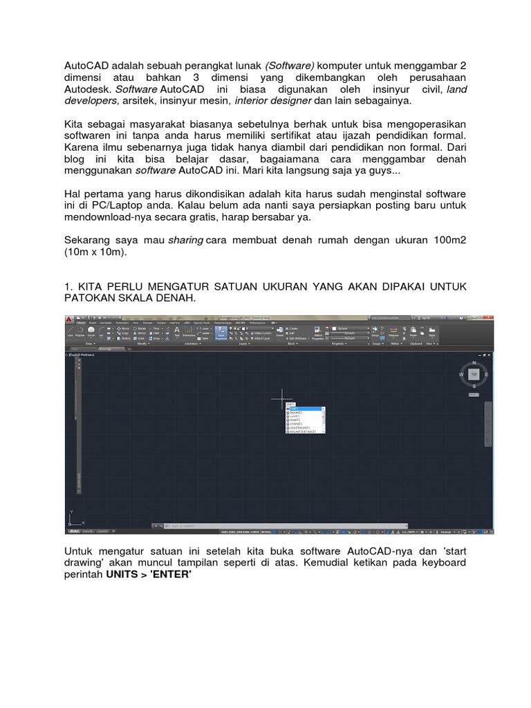 Contoh Denah Rumah Autocad 2009 | PDF