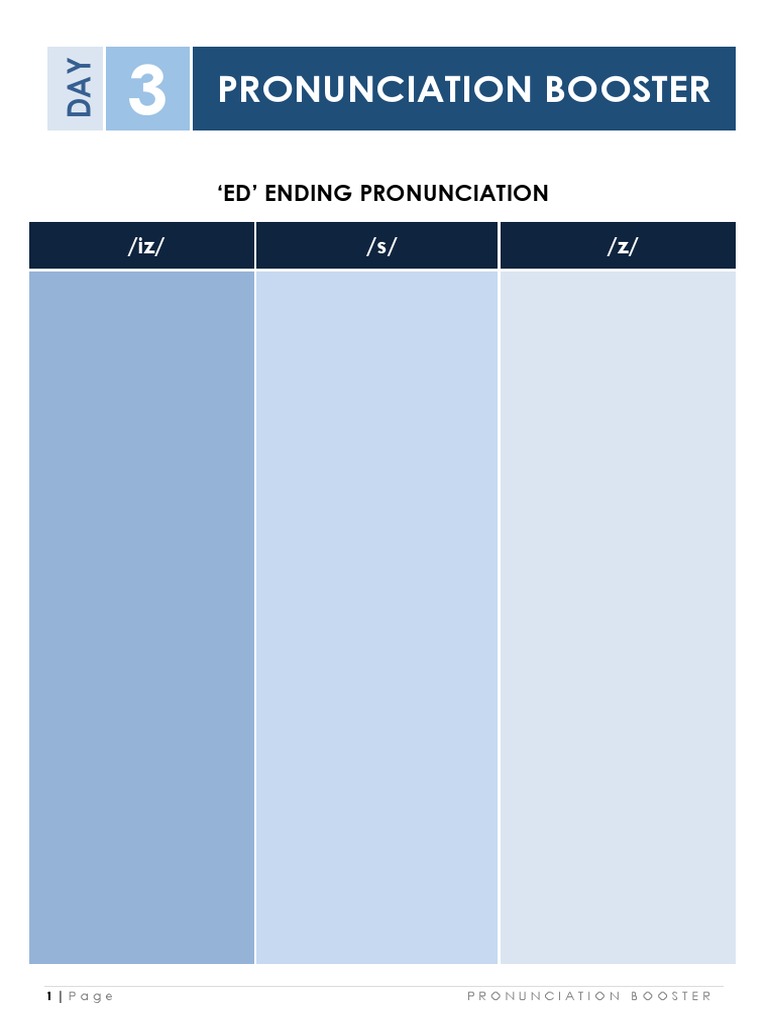 Free Grammar - Ed Ending Exercises | PDF