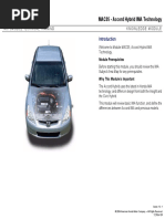 Honda IMA Hybrid System PDF | PDF | Hybrid Vehicle | Electric Motor