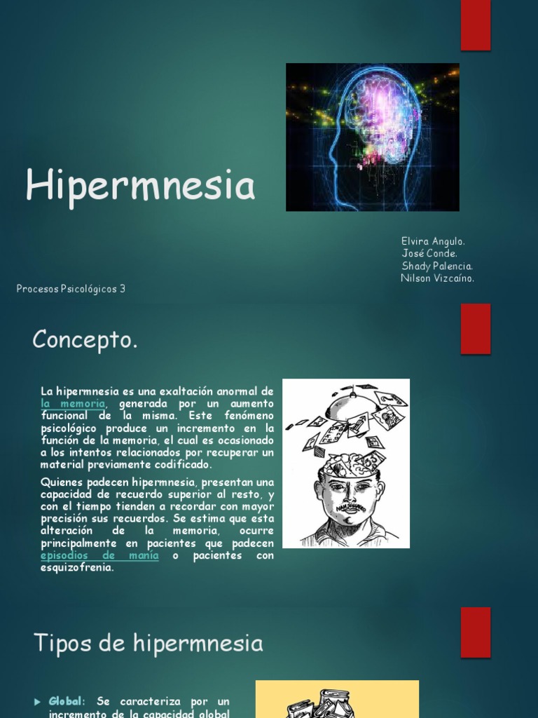Hipermnesia | PDF | Memoria | Psicología clínica