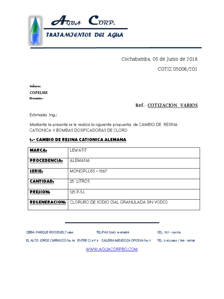 Resina Lewatit | PDF