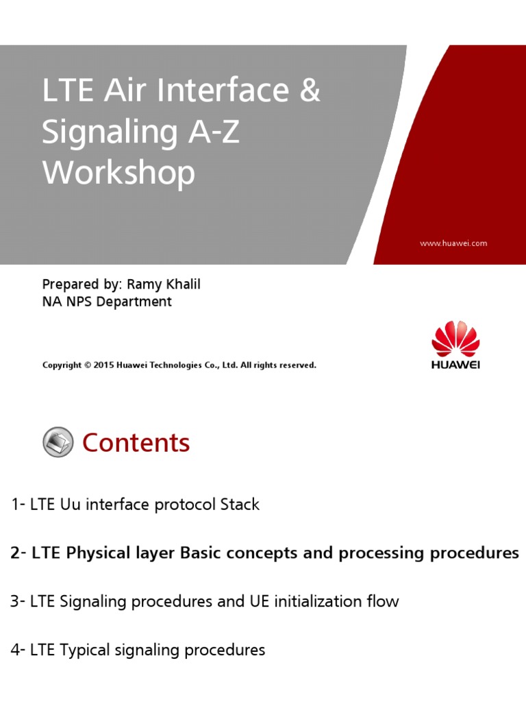 LTE Physical Layer Basic Concepts and Processing Procedures With Comments Session | PDF | Duplex ...