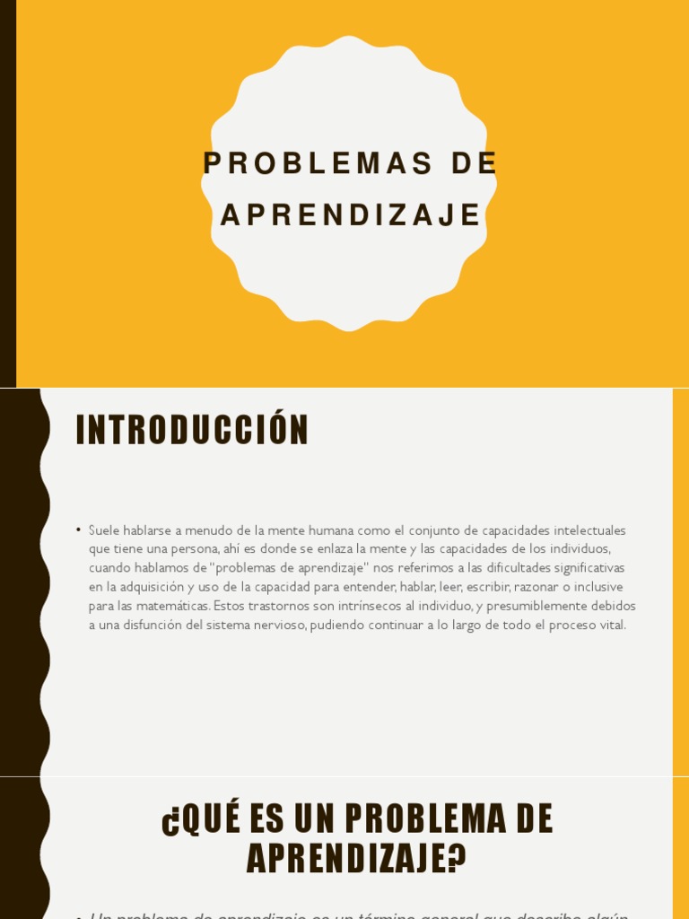 Problemas Aprendizaje | PDF | Desorden hiperactivo y deficit de ...