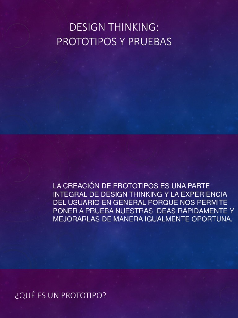 Prototipo y Pruebas - Design Thinking | PDF | Prototipo | Realimentación
