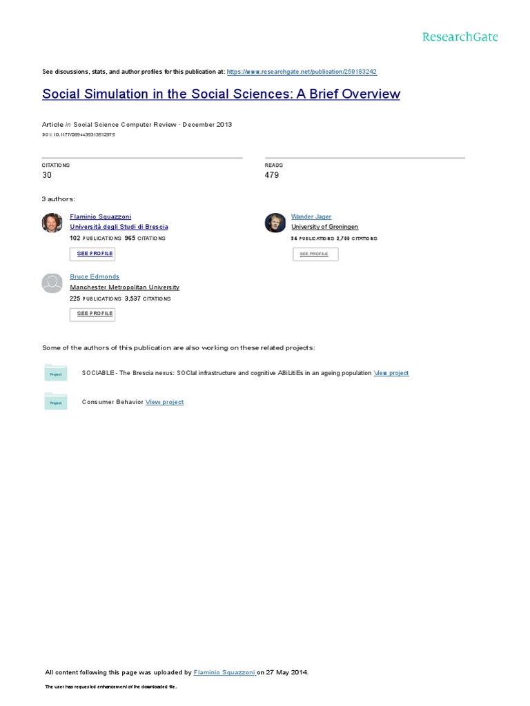 Social Science Computer Review | PDF | Social Network | Social Group