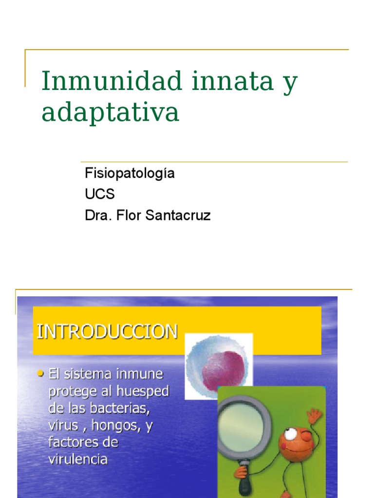 CLASE 06 Inmunidad Innata y Adaptativa(1) | Citocina | Sistema inmune