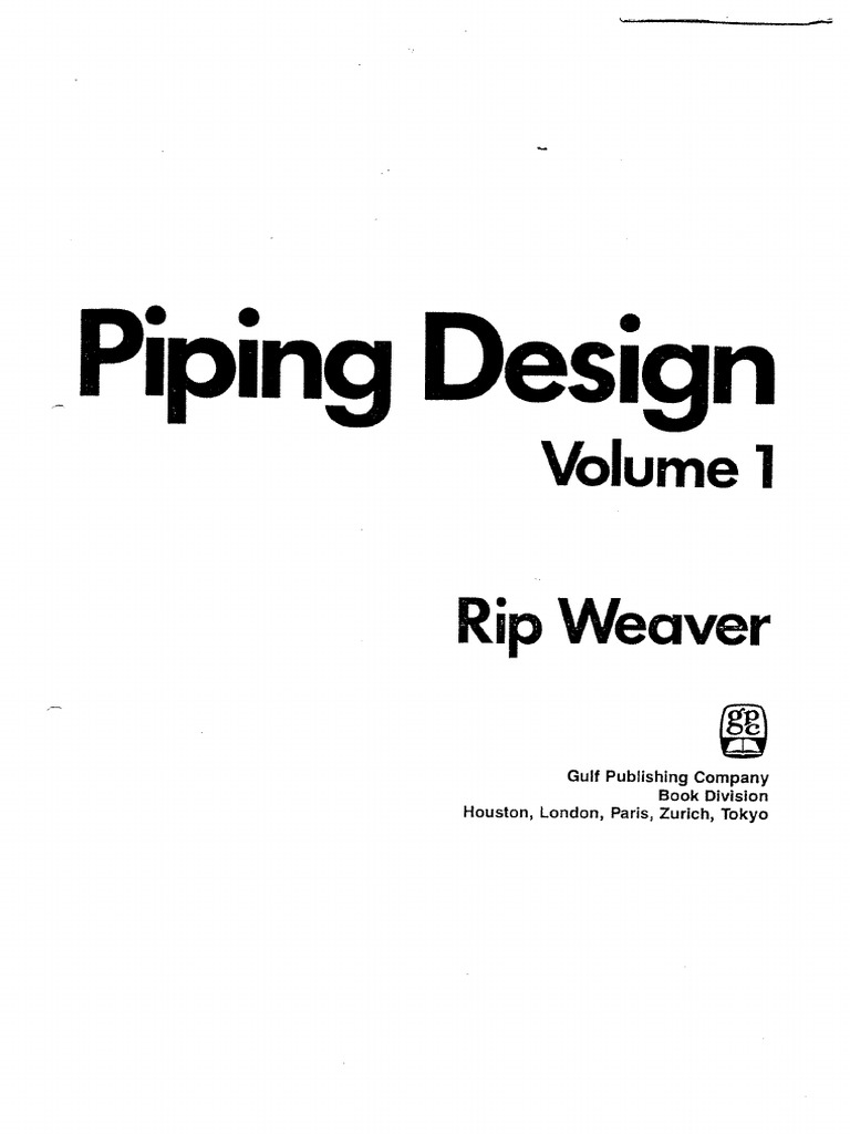 Piping Design Vol 1 - Rip Weaver | PDF