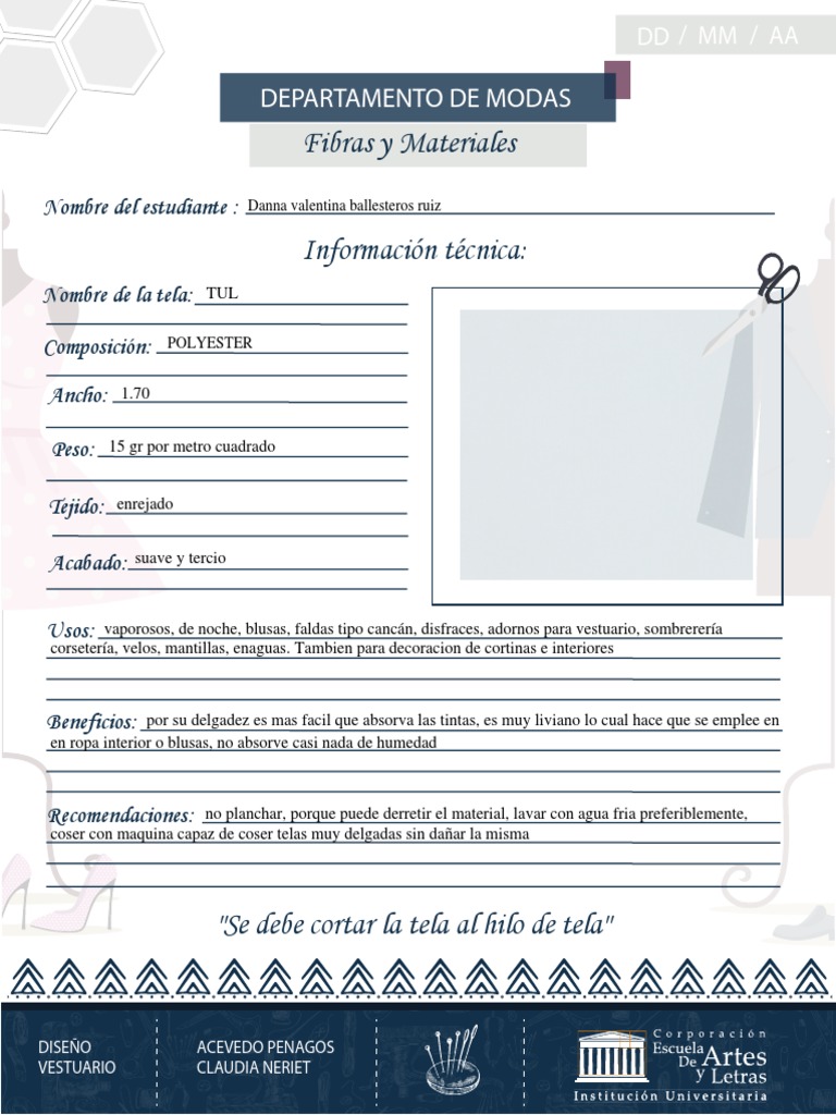 Tul PDF | PDF | Ropa | Materiales