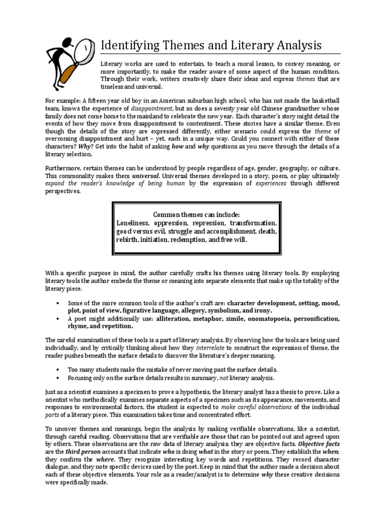 Identifying Themes PDF | PDF | Idea | Intelligence Analysis