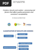 Manufacturing Process of Biscuits | PDF | Biscuit | Dough