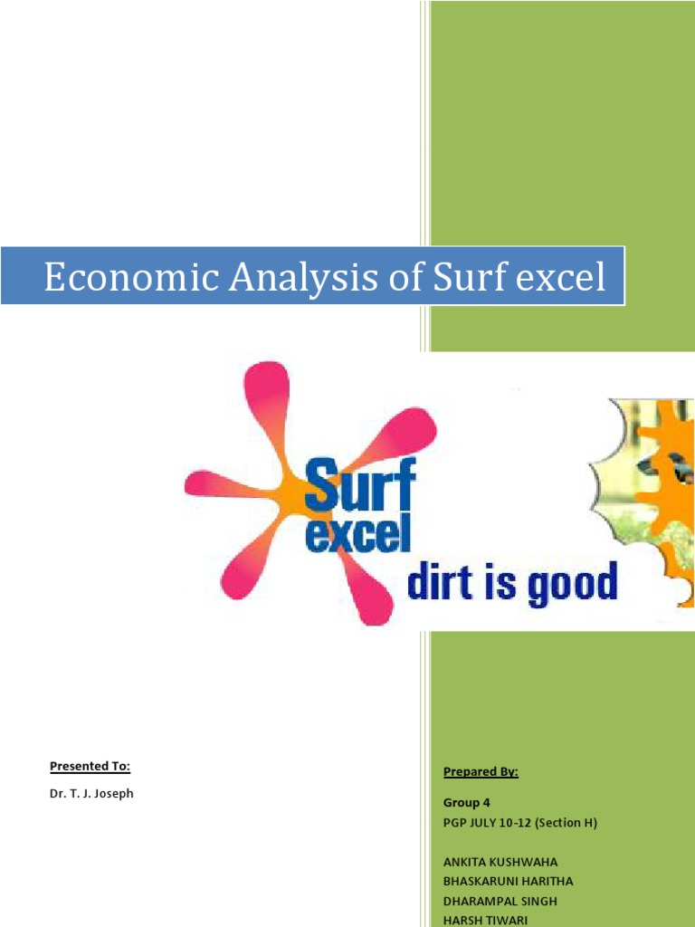 Surf Excel | Download Free PDF | Price Elasticity Of Demand | Oligopoly