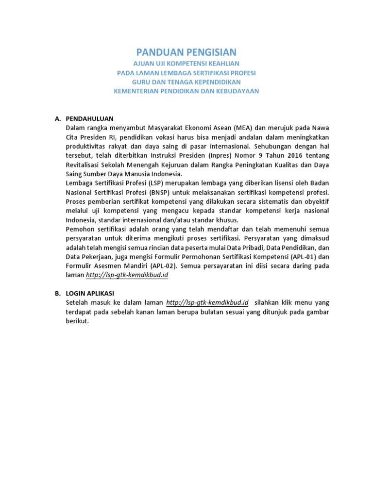 Panduan Pengisian Apl01 Dan Apl02 | PDF