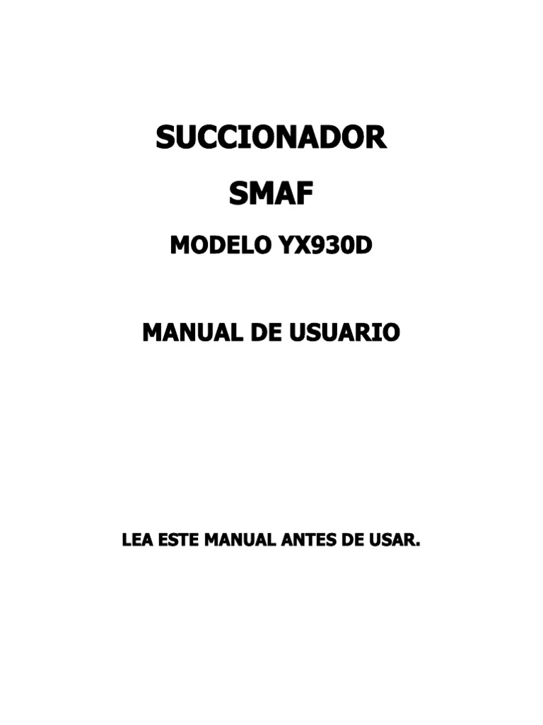 Smaf Yx-930d Om | PDF | Botella | Enchufes y tomas de corriente alterna