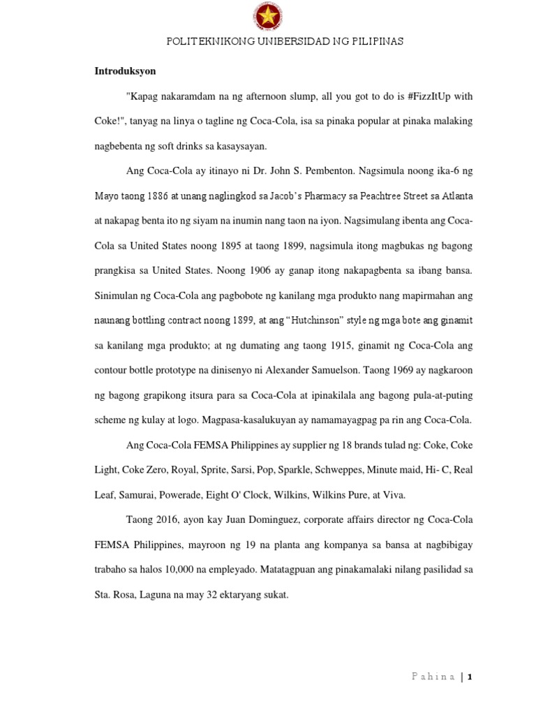 Coca Cola Final | PDF