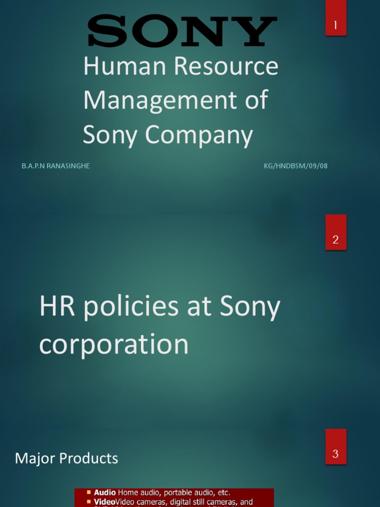 Sony HR Management Overview | PDF | Recruitment | Background Check