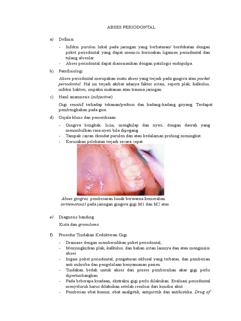 Abses Periodontal | PDF