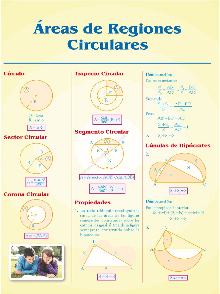 Guía 5-Áreas de Regiones Circulares | PDF
