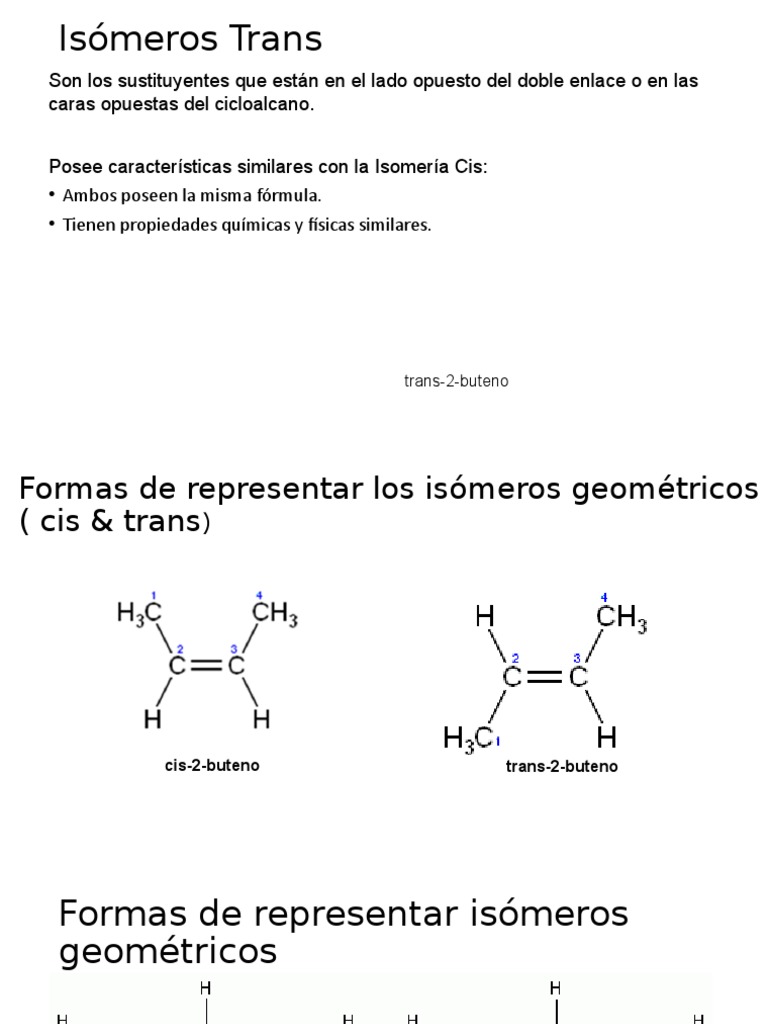 Presentacion Isomeros Cis-Trans | PDF