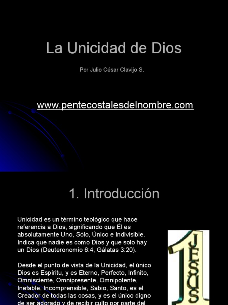 Unicidad de Dios | PDF