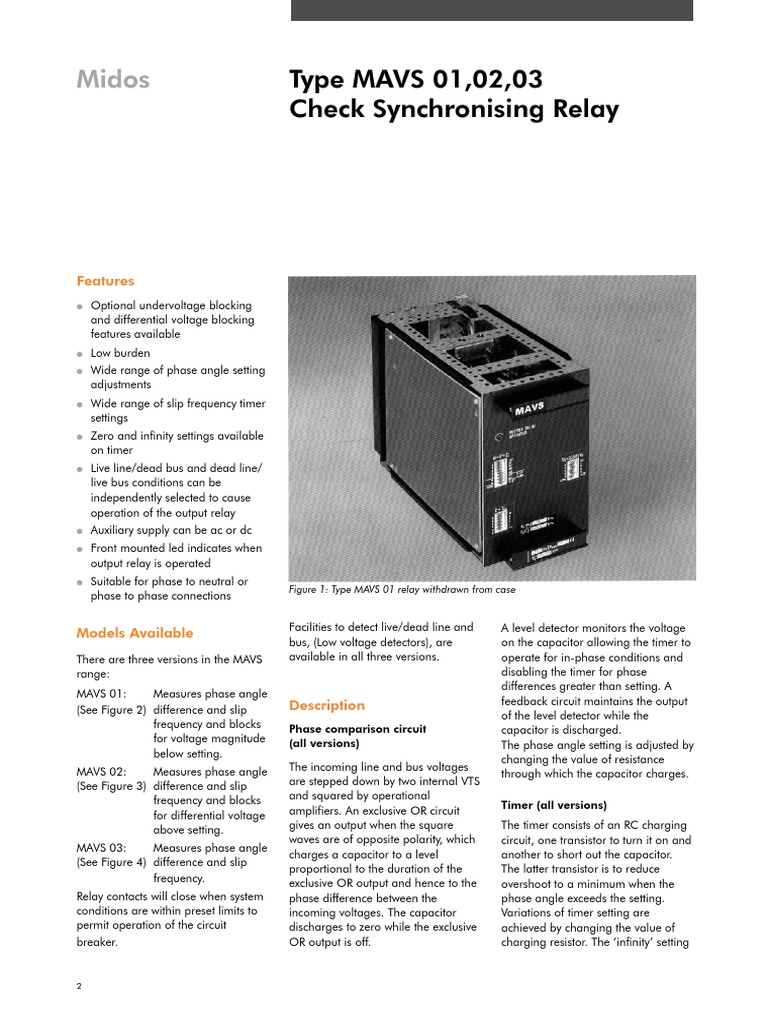 Measure Phase Angle and Slip Frequency | PDF | Detector (Radio) | Relay