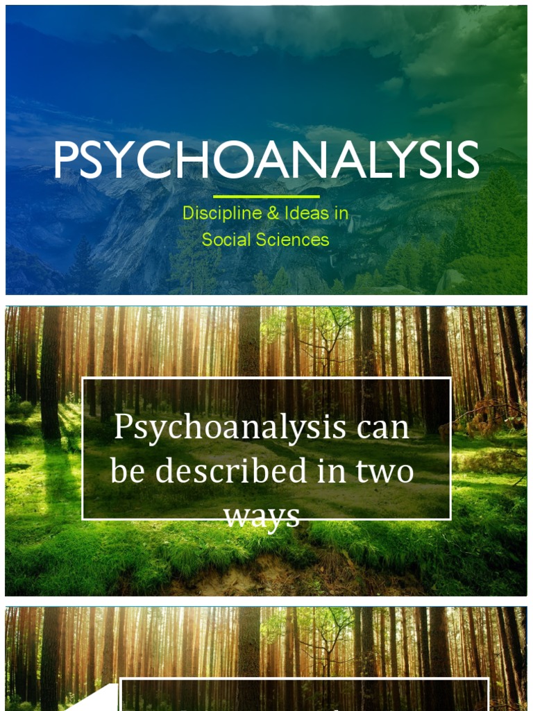 Psychoanalysis: Discipline & Ideas in Social Sciences | PDF | Sigmund ...