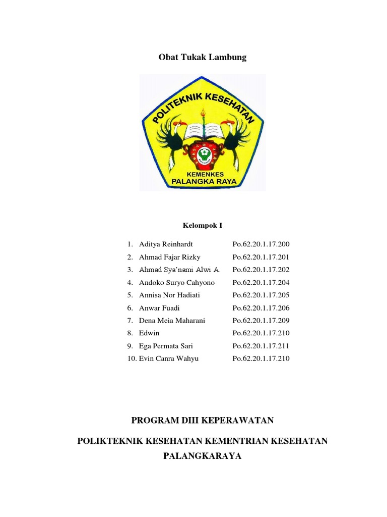 Obat dan Penanganan Tukak Lambung | PDF