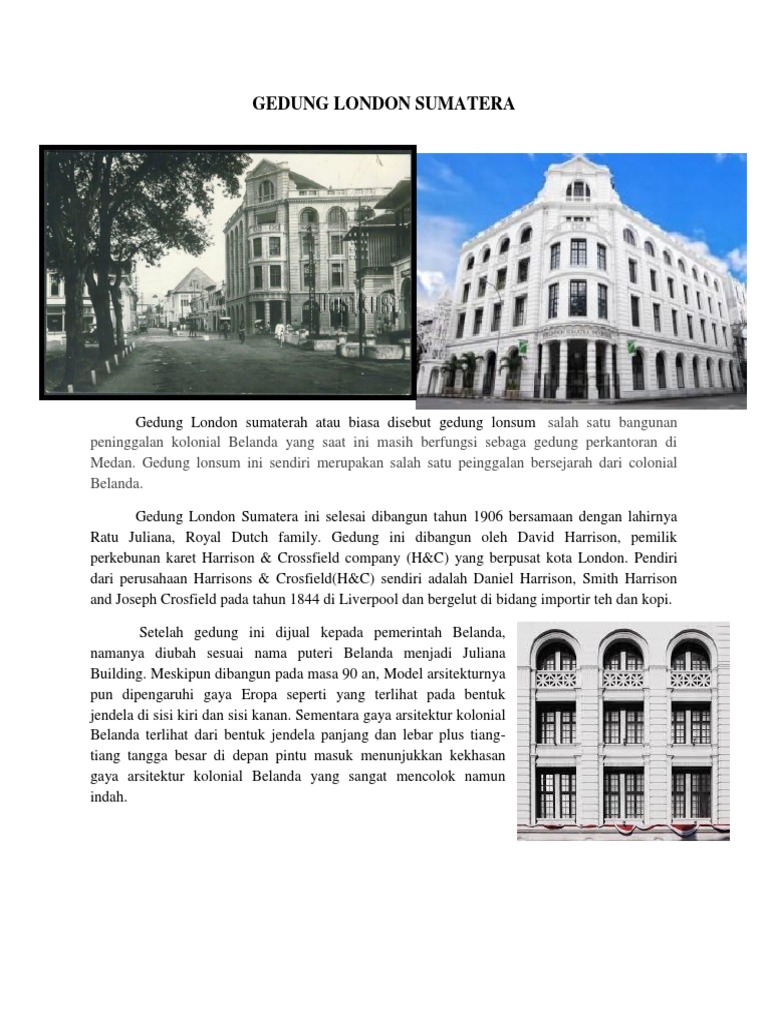 Sejarah Gedung London Sumatera Medan | PDF